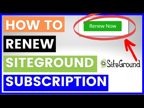 How To Renew Siteground Hosting Subscription? [in 2025]