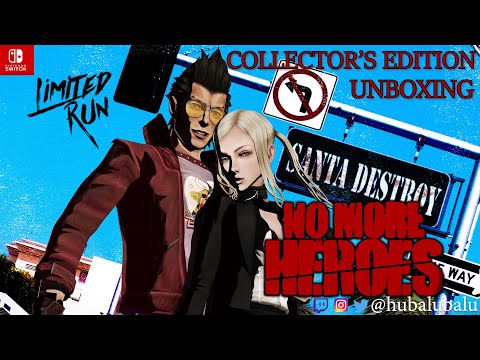 NO MORE HEROES Collector's Edition - #99 Limited Run Games Nintendo Switch Unboxing