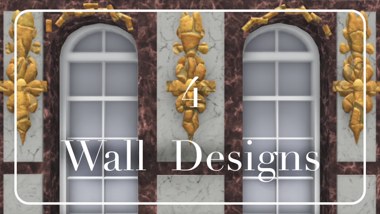 4 BAROQUE Wall DESIGNS!! | Bloxburg