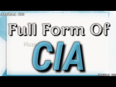 Full Form of CIA || CIA full form || CIA Ka Full Form || CIA Stands for || CIA Means || CIA Synonym