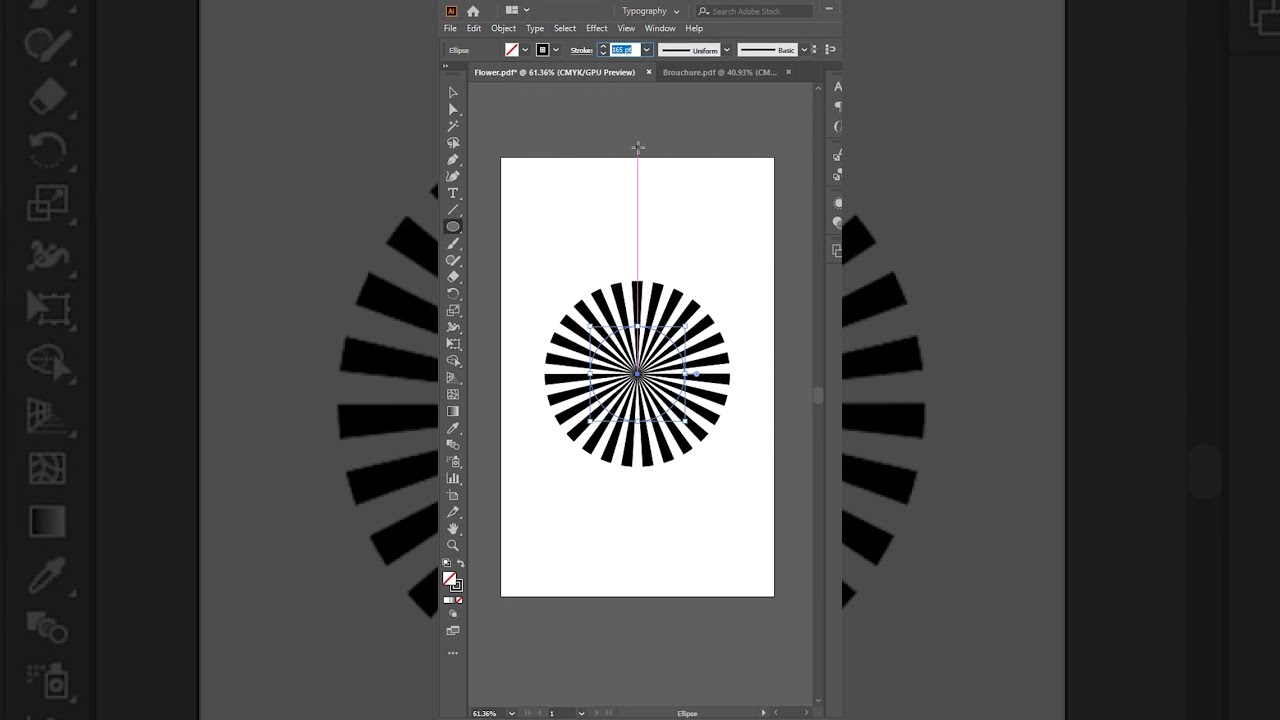 Adobe illustrator tutorial sun effect  | how to make sun effect adobe illustrator 1 minute