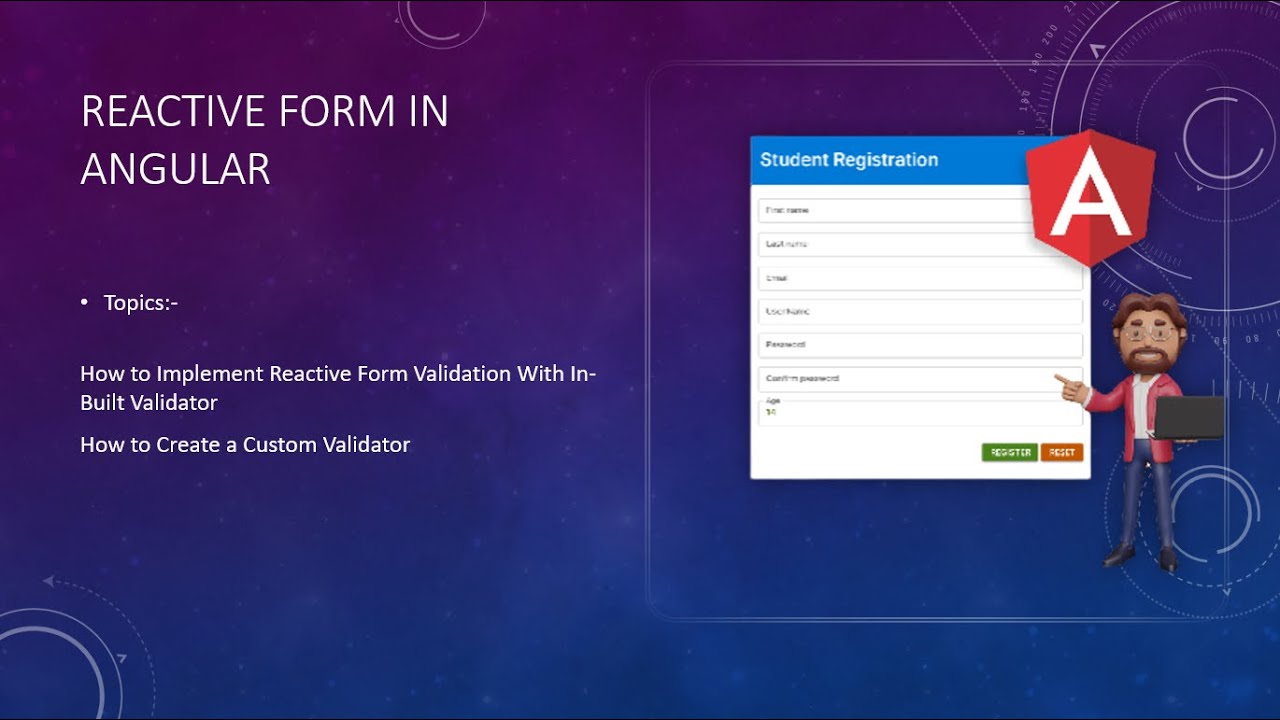 Reactive Forms in Angular 19 | Custom Validation | reactive form validation in angular