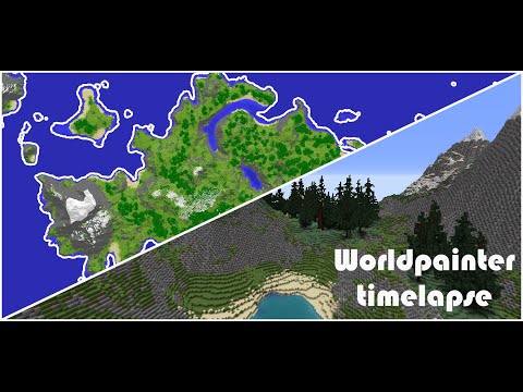 Minecraft SURVIVAL ISLAND - Worldpainter timelapse & map trailer | free map Download