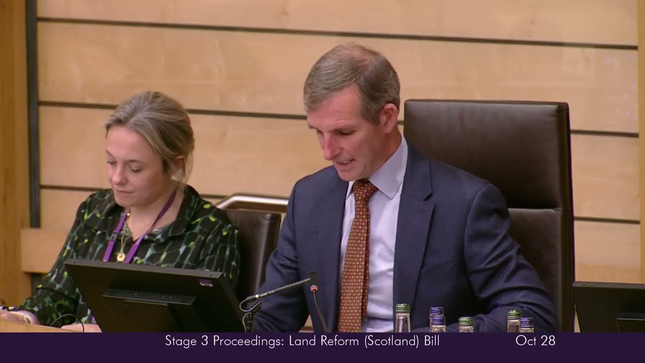 Stage 3 Proceedings: Land Reform (Scotland) Bill (Part 4) - 28 October 2025