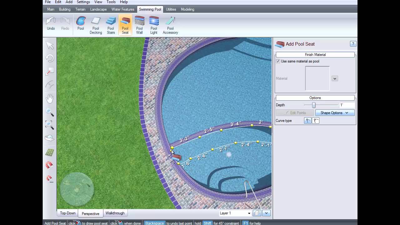 Realtime Landscaping- Adding a Pool Seat