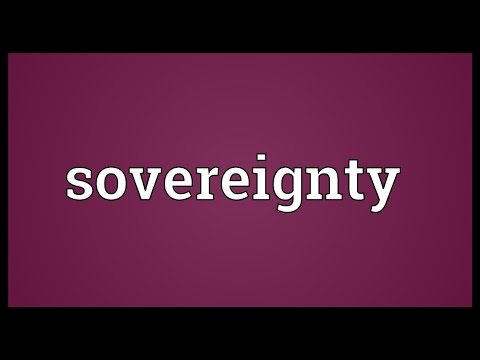 Sovereignty Meaning