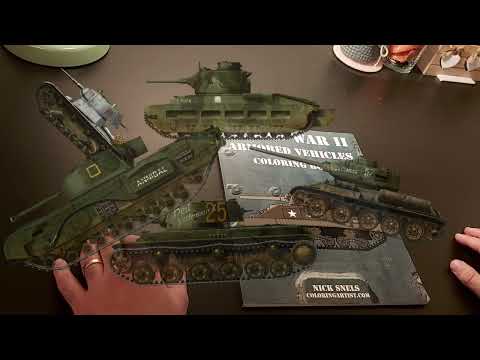 Paint it red! Coloring book with tanks - a "book" review