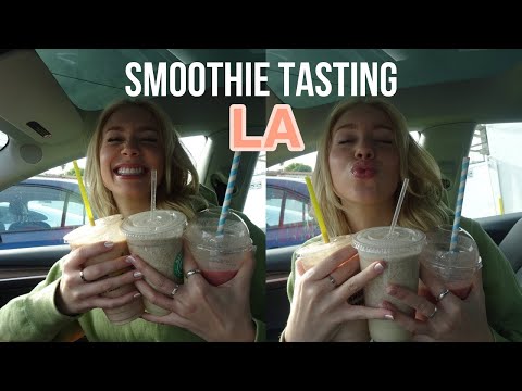 trying 5 of the best smoothie places in los angeles (+ ratings!)