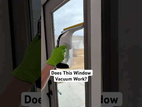 I tested the viral window cleaning vacuum #gifted #cleaning #cleaningtools