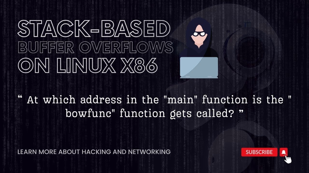 Stack Based Buffer Overflow - STACK-BASED BUFFER OVERFLOWS ON LINUX X86 | HTB ACADEMY | MEMORY
