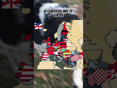 Ai generated map of Europe