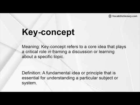 Key-concept Meaning