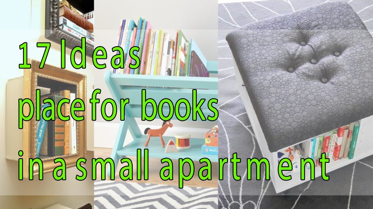 17 ideas find a place for books in a small apartment