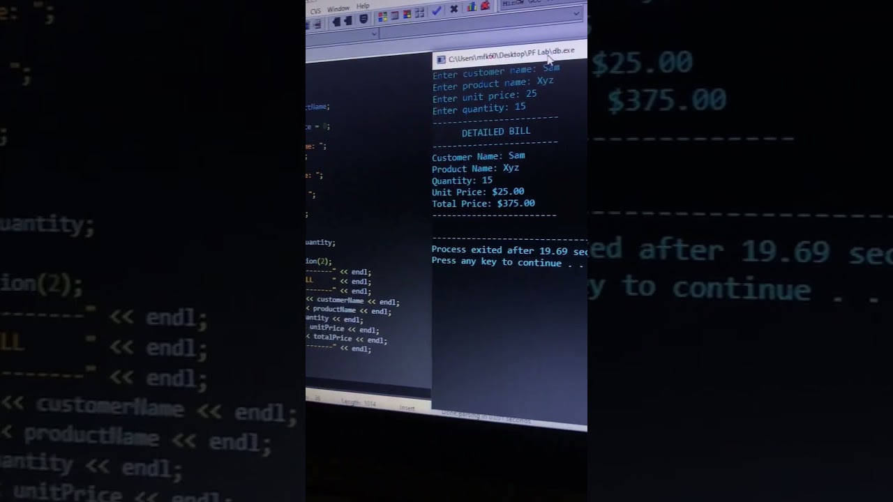 detailed bill c++#coders #coderstokyo #codemasters #codingninja #codelife #code #codinglife #coding
