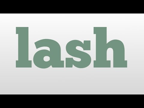 lash meaning and pronunciation
