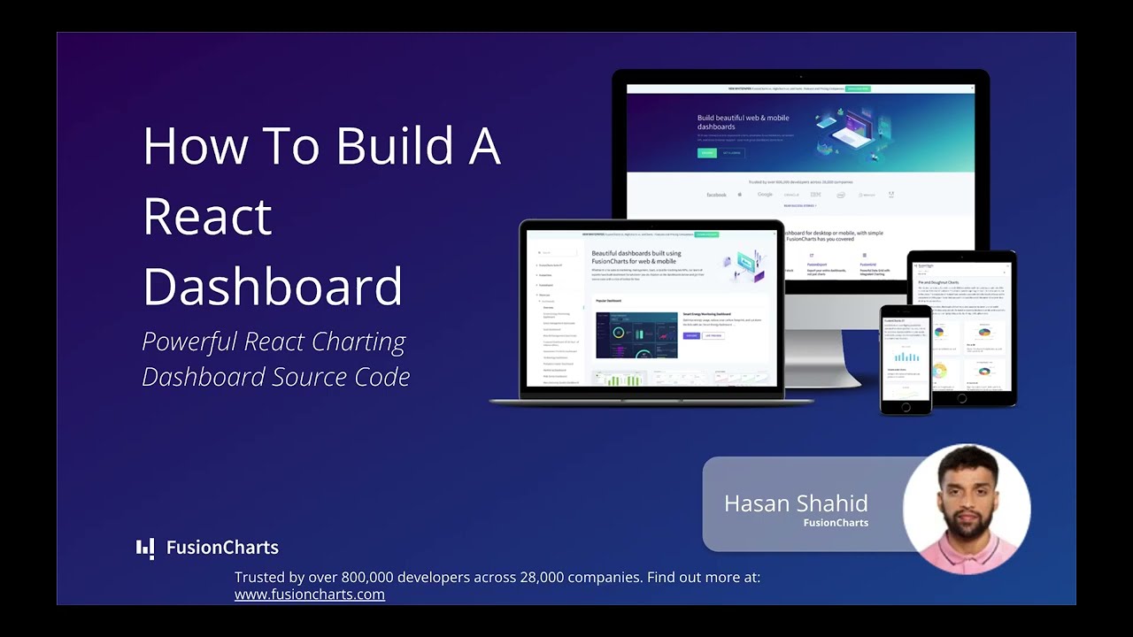 How to Build a React Dashboard using FusionCharts