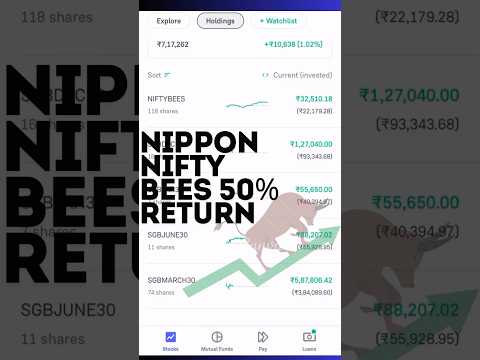 best ETF for investment | Nippon india ETF nifty 50 bees ???? #stockmarket #nippon #nifty50 #viralvideo