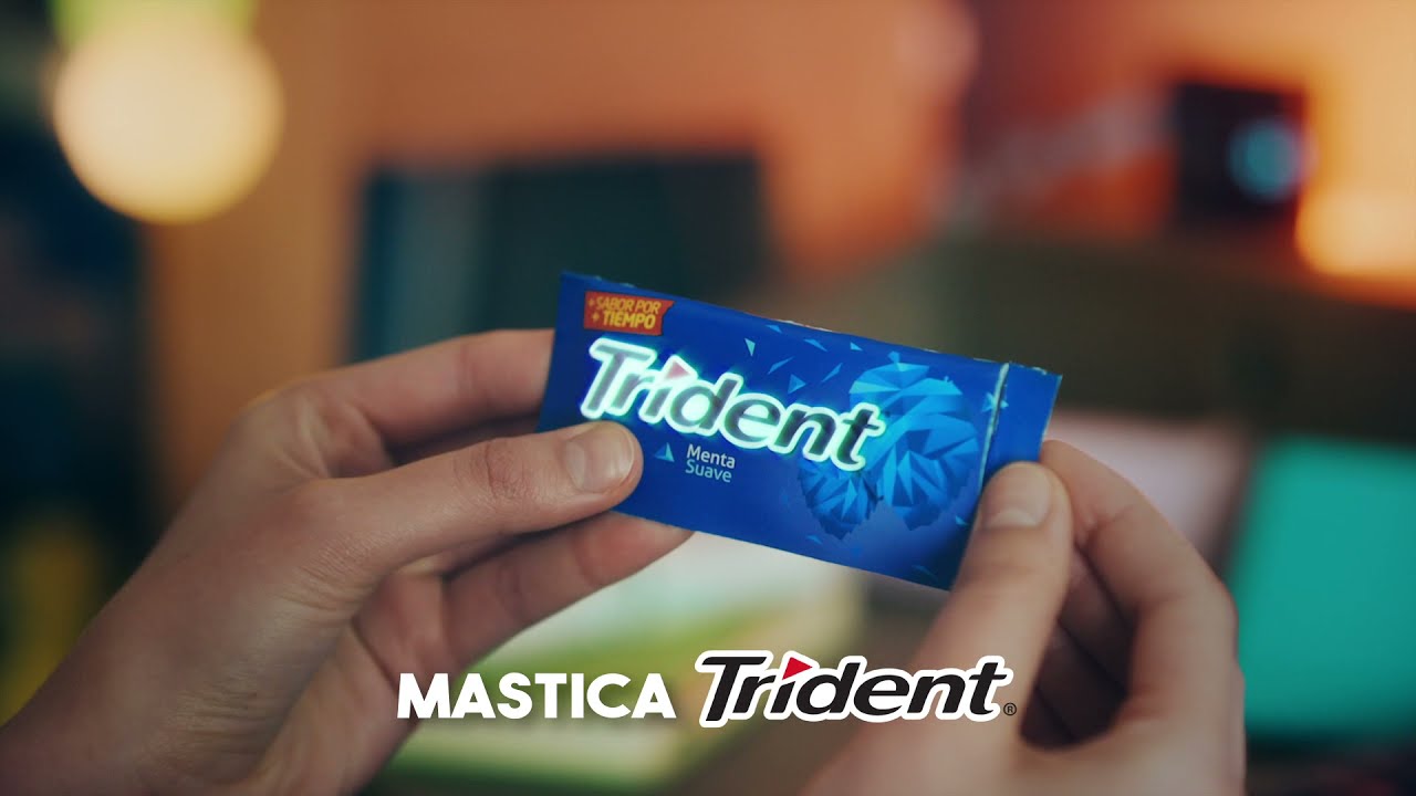 ¡Masticadas sin azúcar con Trident!