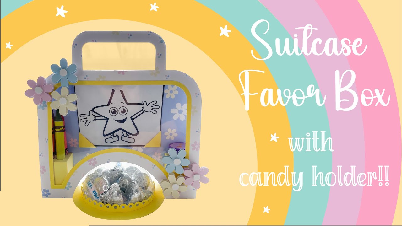 DIY Kids Activity Box Tutorial | Printable Suitcase Favor Box for Cricut & Silhouette