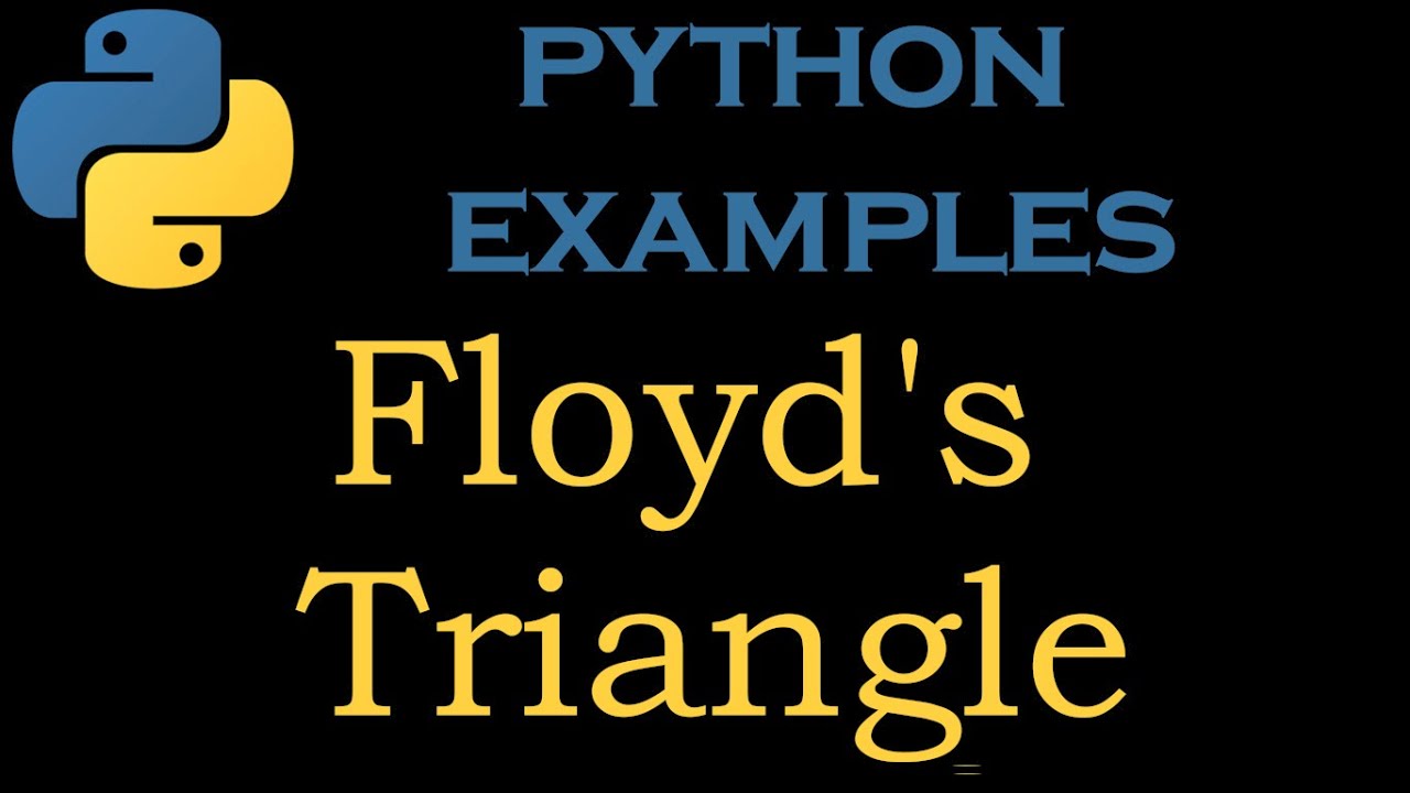 Python Examples 19 # Floyd's Triangle