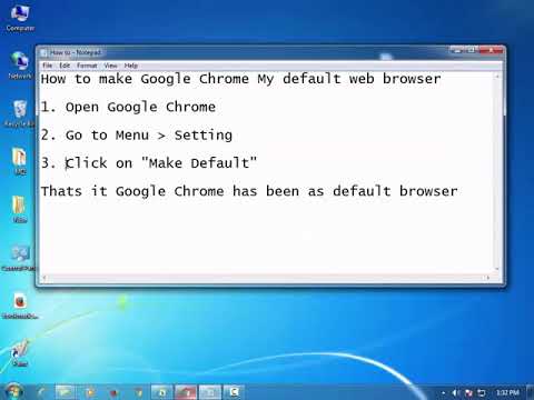 Series 12 134 How to make Google Chrome My default web browser