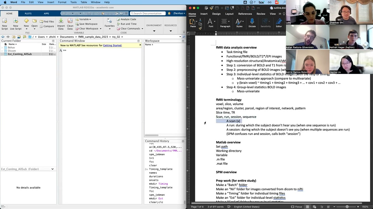 Task-fMRI data analysis in SPM - Part 1 (2023.11.21)