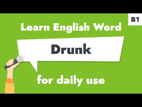 #036 – "Drunk" | Learn B1 English Adjective – Describe a state of intoxication!
