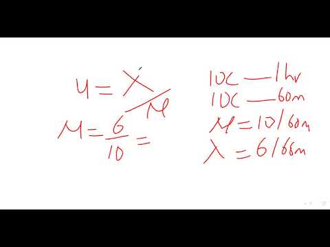 13b Queuing Theory conversion Hrs to Mins, Exampls of Waiting in line model