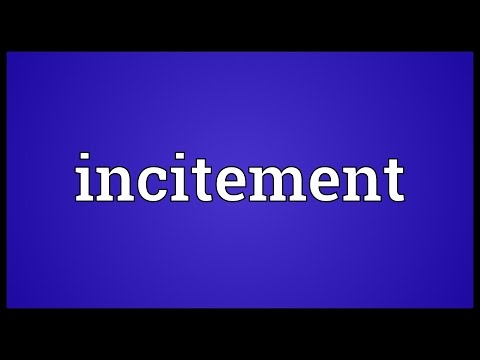 Incitement Meaning