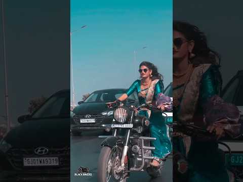 Royal Enfield Status Bullet Status Girl Rider Black Bikers #girlrider #shortsvideo #bullet