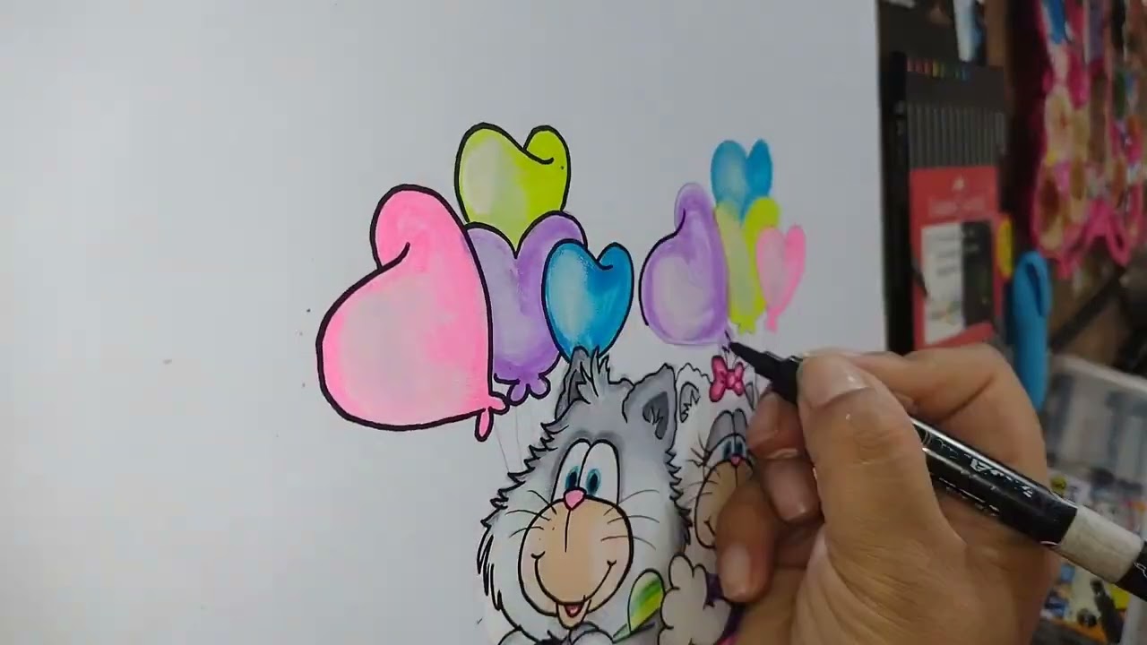 TUTORIAL Como pintar amigos PELANAS/tutorial pintando con marcadores amigos PELANAS/dibujos PELANAS