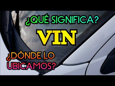 Qué es el VIN 🚘 y Dónde lo Ubicamos 🚘 Para todo Tipo de Vehículo