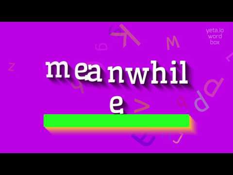 How to say "meanwhile"! (High Quality Voices)