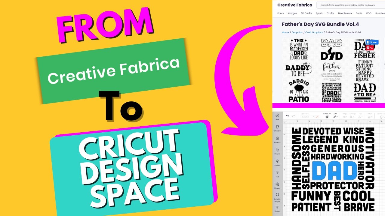 Creative Fabrica To Cricut Design Space | Creative Fabrica For Beginners | Creative Fabrica Tutorial