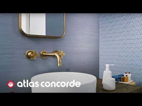 Blue Bathroom Tile Design | Aplomb by Atlas Concorde