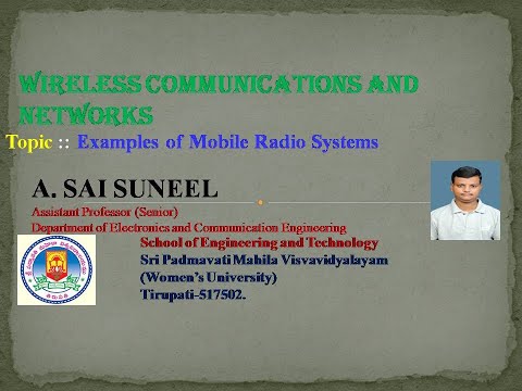 UNIT-1 :: WCN :: Examples of Mobile Radio Communication Systems