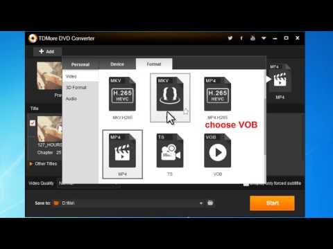 How to convert DVD to VOB?