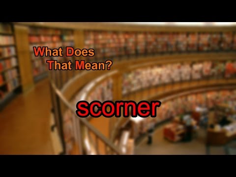 What does scorner mean?