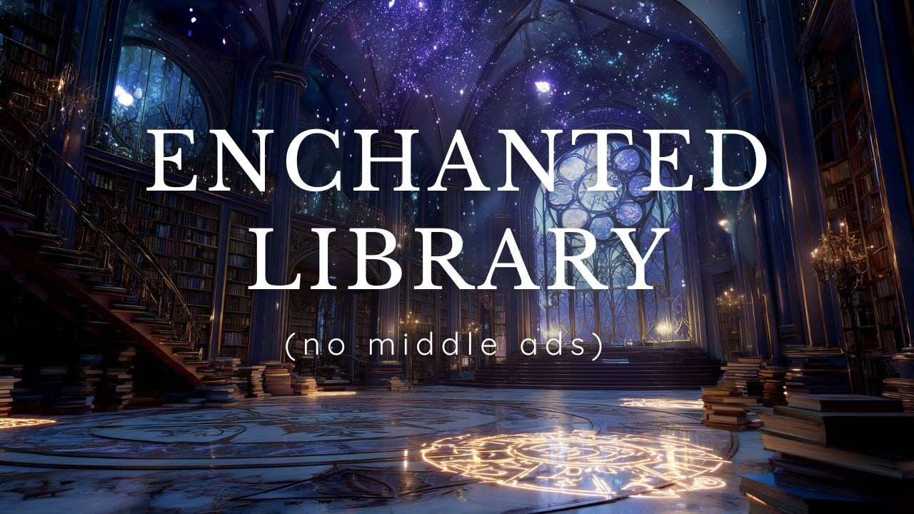 (NO MID ADS) Night Court Enchanted Library Ambience | ACOTAR Fantasy Reading Relaxation & Study