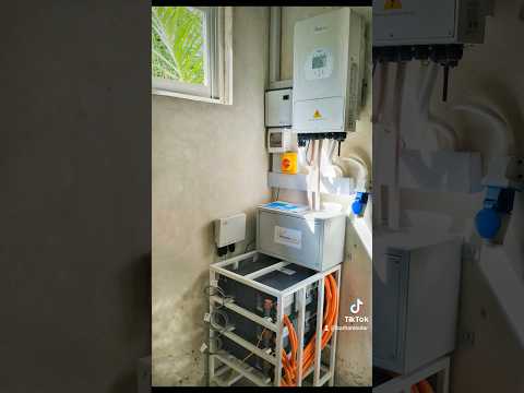 Solar off grid installation with DEYE inverter, Jinko solar panels and BYD lithium ion batteries