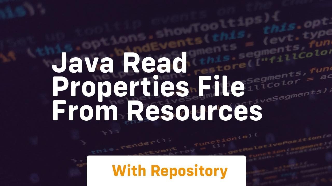 java read properties file from resources