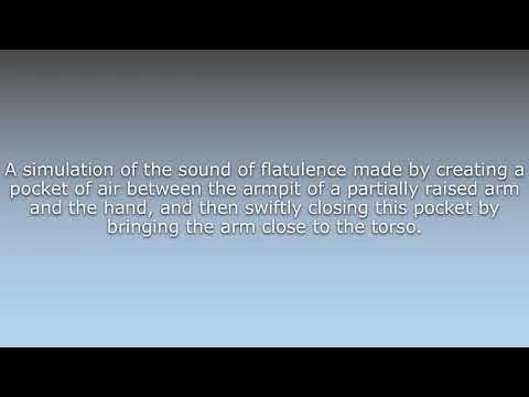 What does Armpit fart mean?