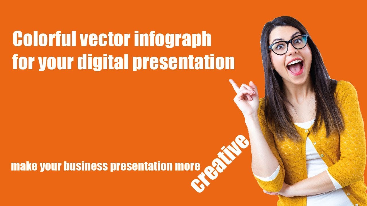 Colorful vector info graph for your digital presentation
