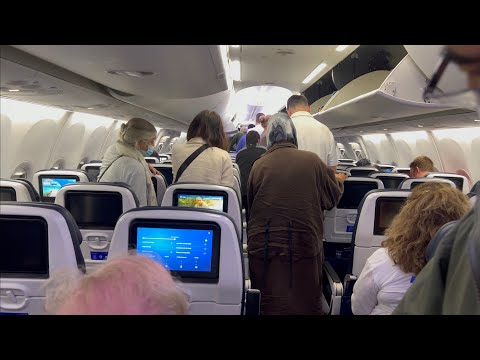 First time flight America Airline red eye to New York with problem