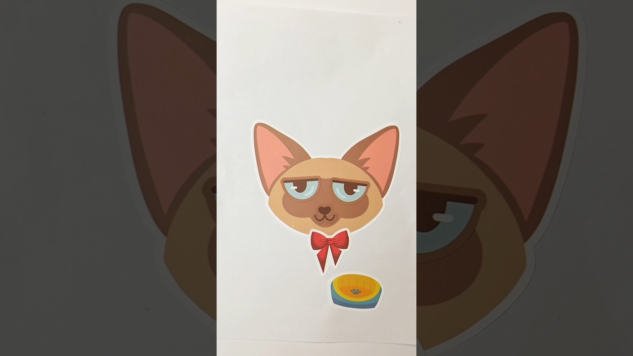 Diy Kawaii Cat Stickers That Will Melt Your Heart! 🐾✨#craft #cute #sticker #diy #art #cat #love