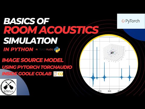 Image Source Model using PyTorch TorchAudio in Google Colab Tutorial - Room Acoustics Simulation