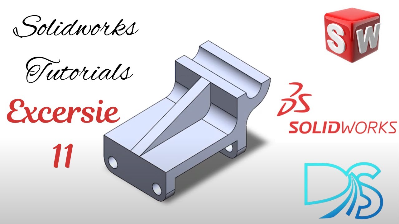 SolidWorks Tutorial for Beginners Exercise 11 | SolidWorks Tutorials 2024 | Digitize Art Studio