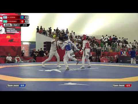 319 Round of 16 Women 49kg GRE L A ASIMAK KAZ N ZHUMABEK