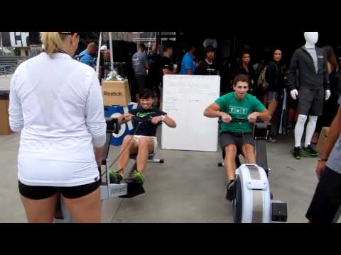 Kara & Andrew - 250m row throwdown