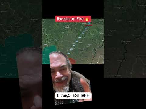 Another Oil Refinery hit! Russia on Fire